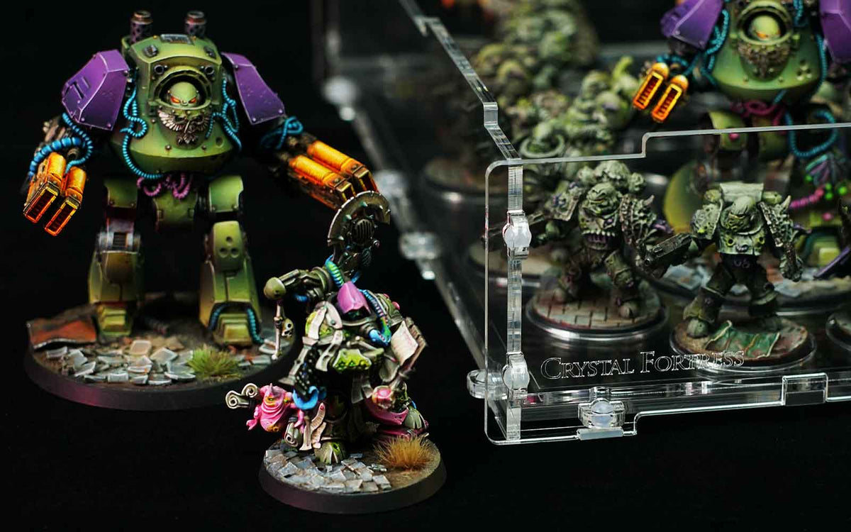 Crystal Fortress: Magnetic Acrylic Display Cases | Miniatures & Games