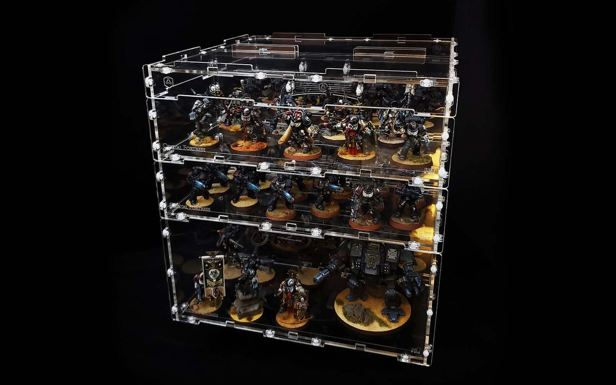 Crystal Fortress: Magnetic Acrylic Display Cases | Miniatures & Games