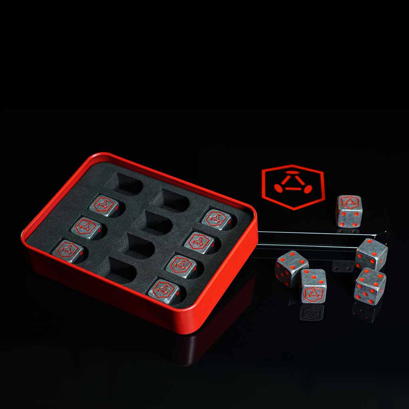 HEAVY METAL DICE | D6 & D20 Sets - Crystal Fortress